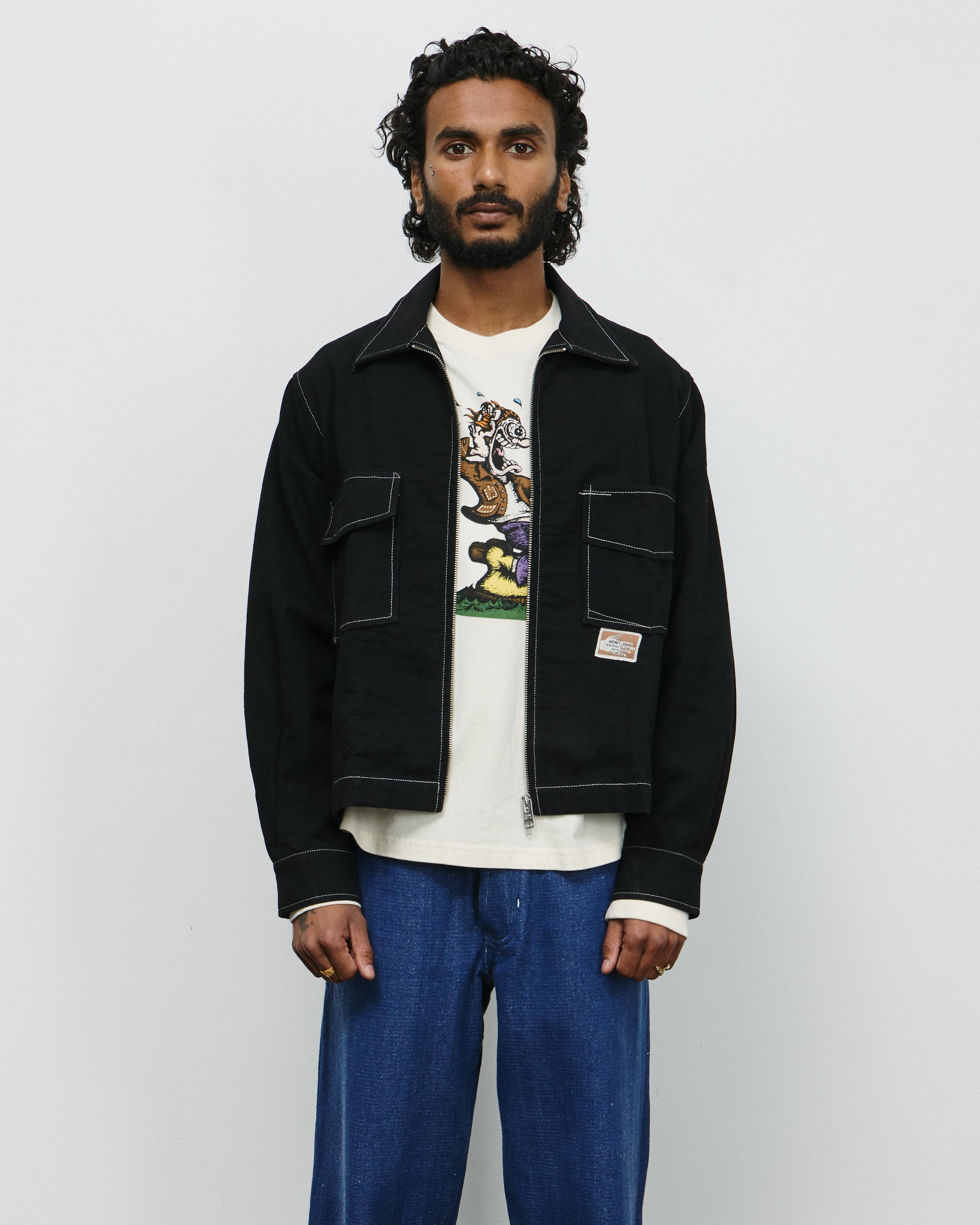 555 Jacket - Black Wonky Wear – grocery